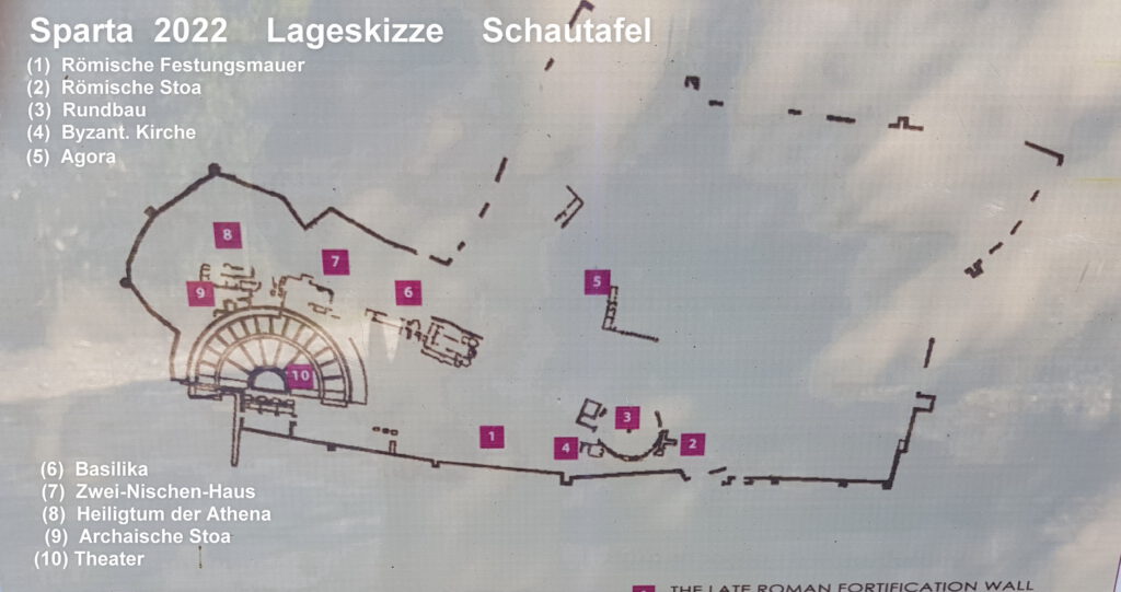 Sparta - Antike Orte